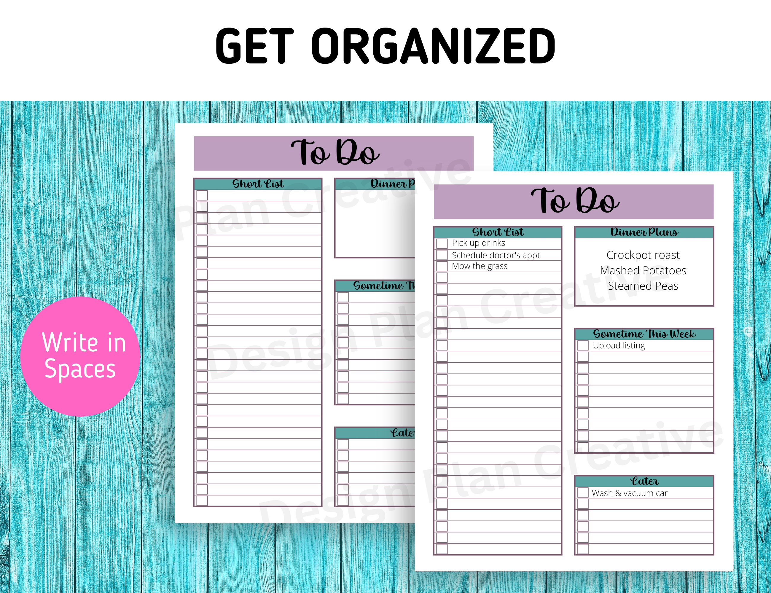 To Do List Printable to Do List Daily Checklist Organizer Daily to Do ...