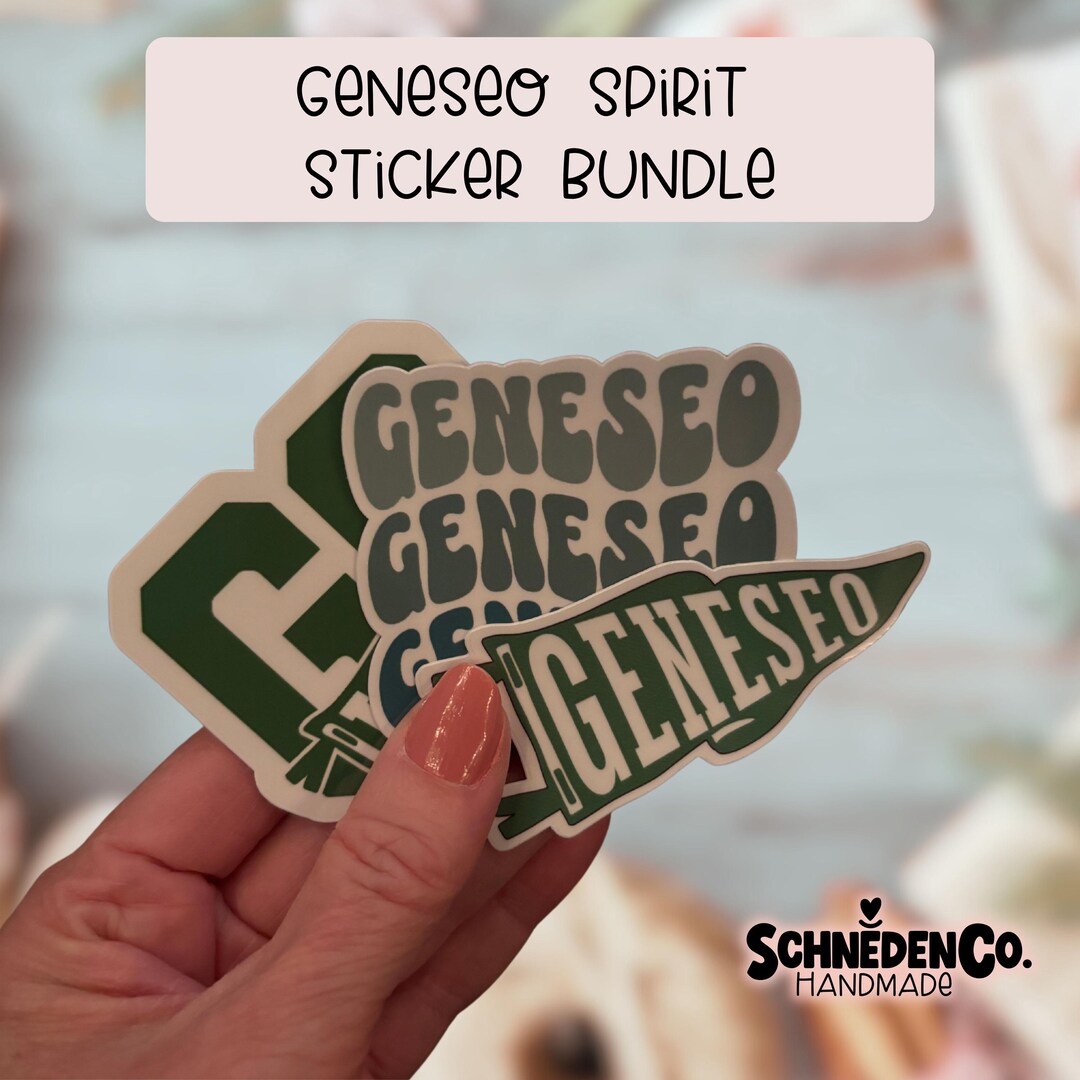Geneseo Spirit Sticker Bundle Pack, Cute Vinyl Stickers, Teacher Kindle ...