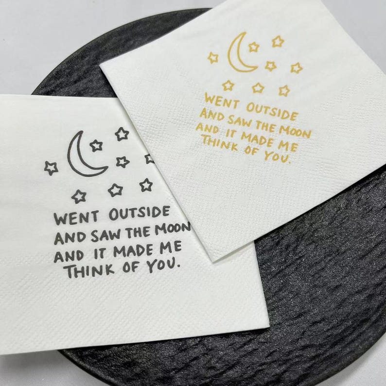 Custom Love Note Handwriting Napkins, Personalized Valentine's Day ...
