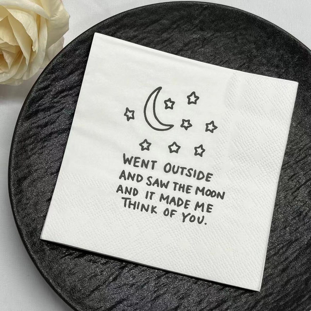 Custom Love Note Handwriting Napkins, Personalized Valentine's Day ...