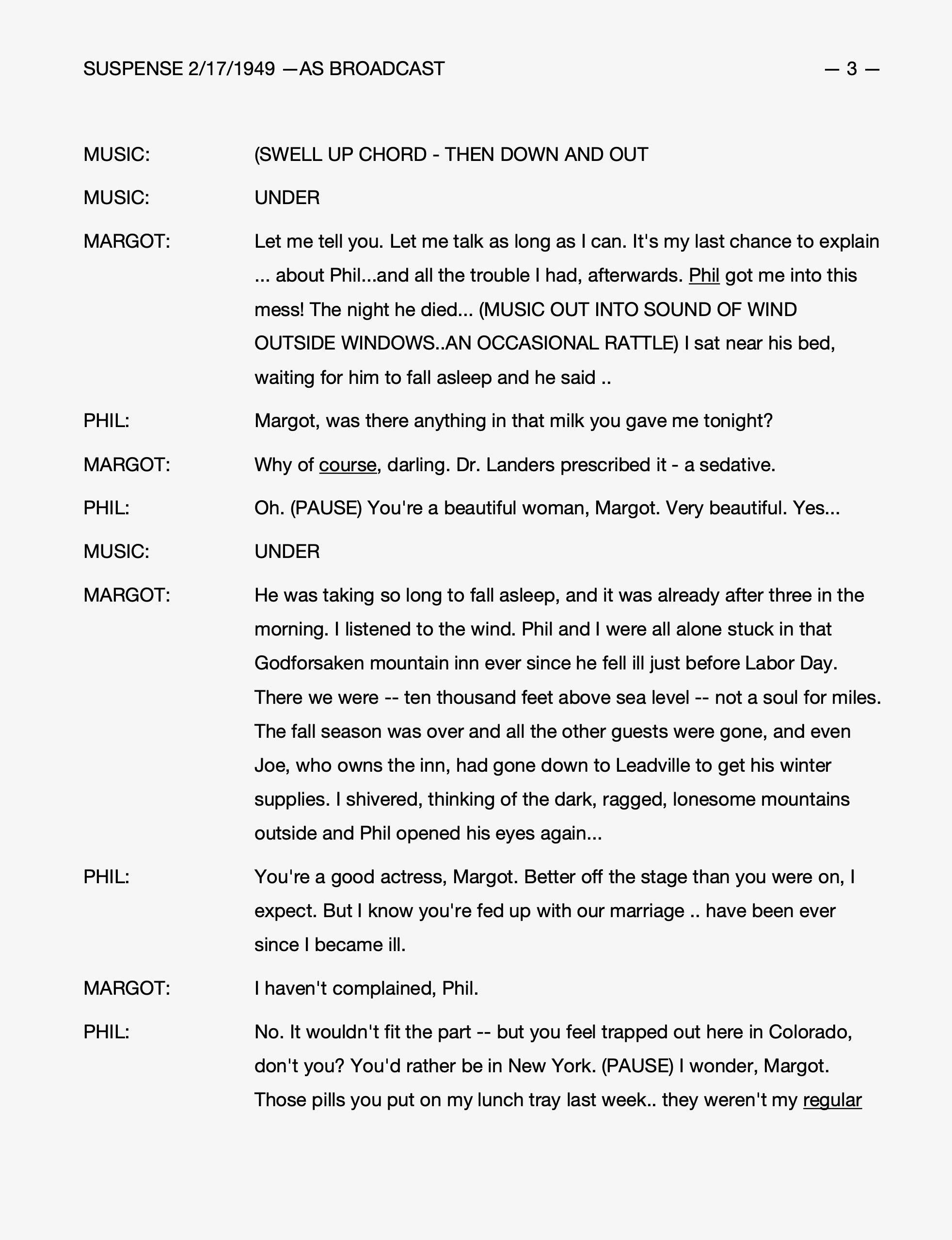 Suspense 'catch Me If You Can' February 17, 1949 Radio Script Kit ...