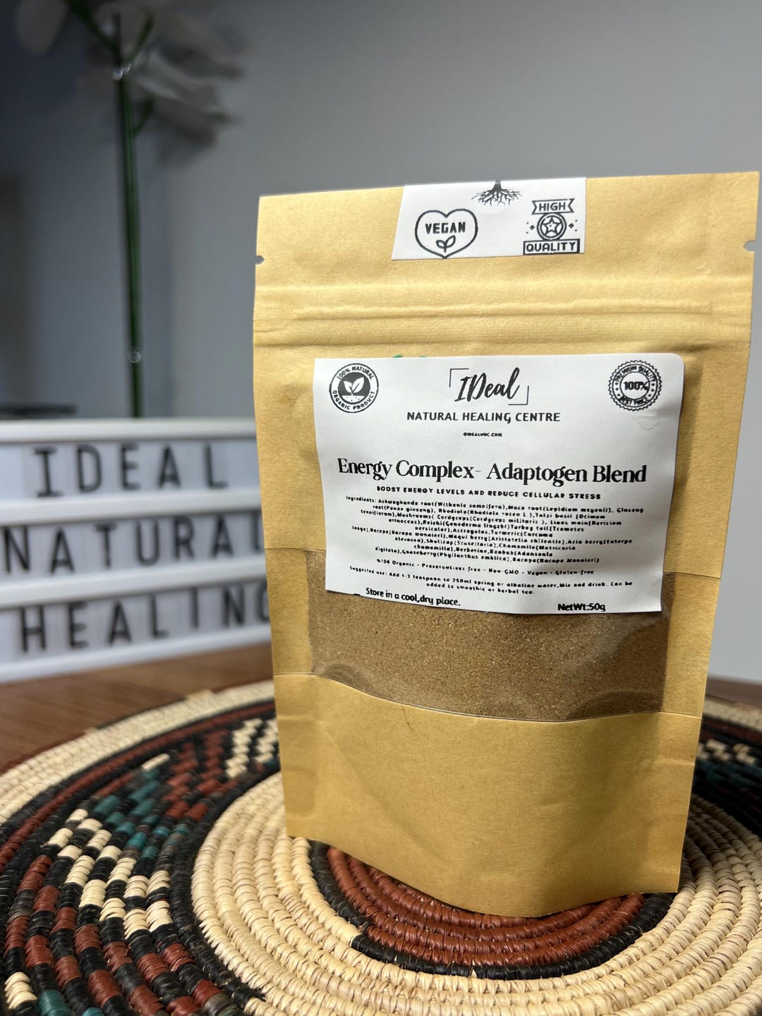 Energy Complex Adaptogen Powder 100% Natural and Organic 50g - Etsy