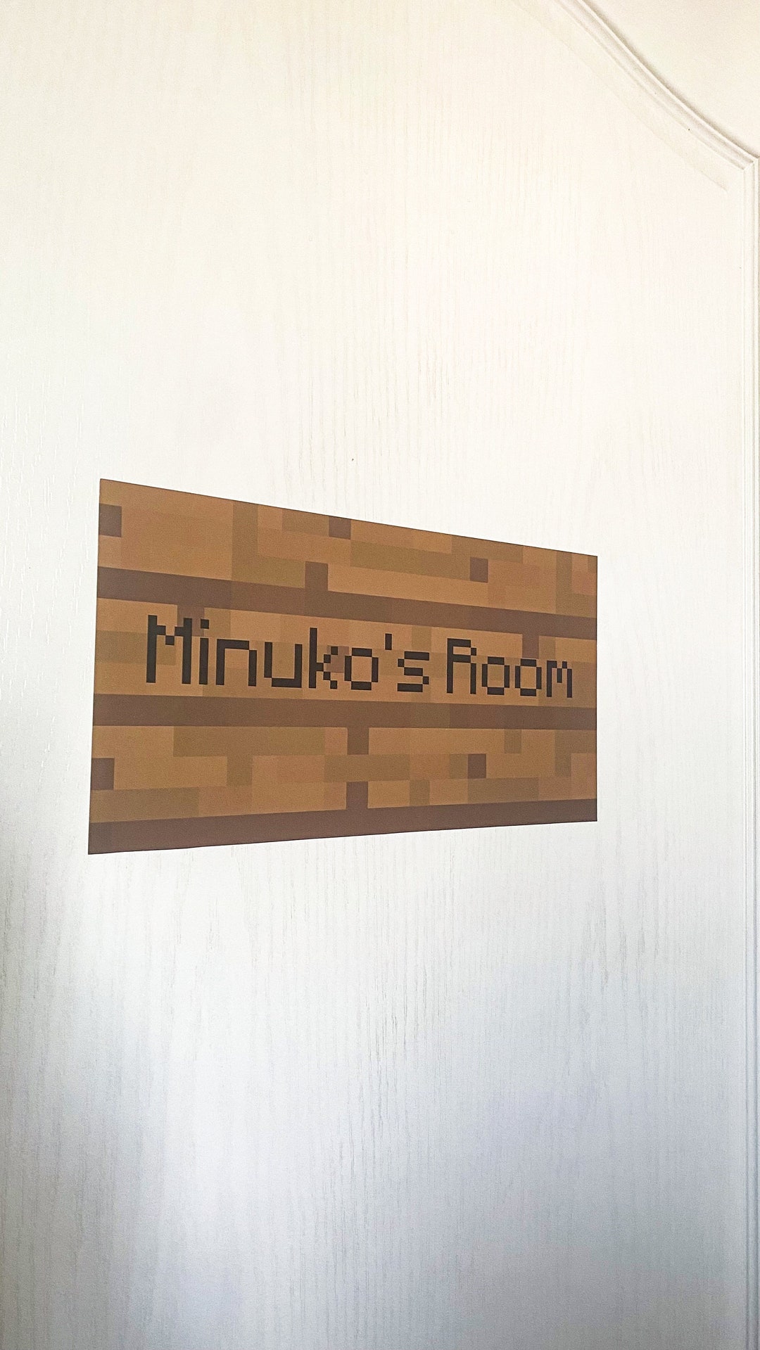 Sign With Custom Text and Wood Color : Strong Glossy Sticker - Etsy