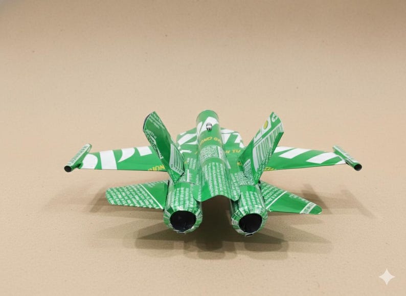 Recycled Tin Can Model: Sprite Fighter Plane F14 Tomcat - Etsy