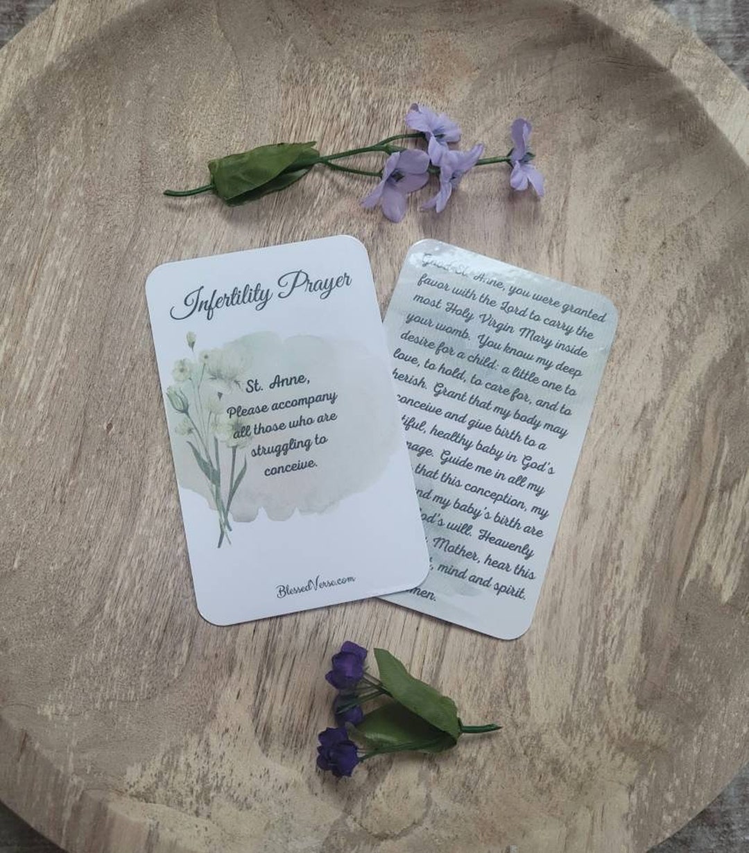Infertility Prayer St. Anne Catholic Prayer Card Pray Devotion Catholic ...