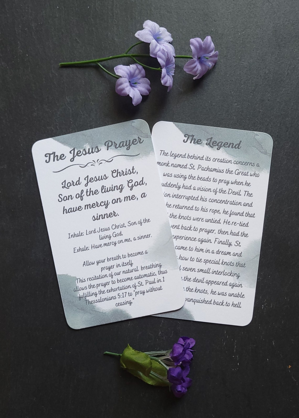 Jesus Prayer Catholic Prayer Card Catholic Gift Catholic Prayer ...