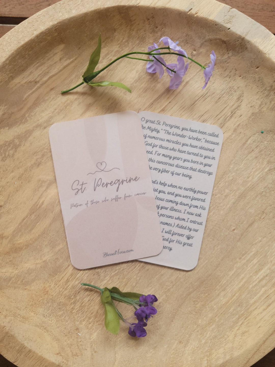 St. Peregrine Prayer Patron of Cancer Patients Catholic Prayer Card ...
