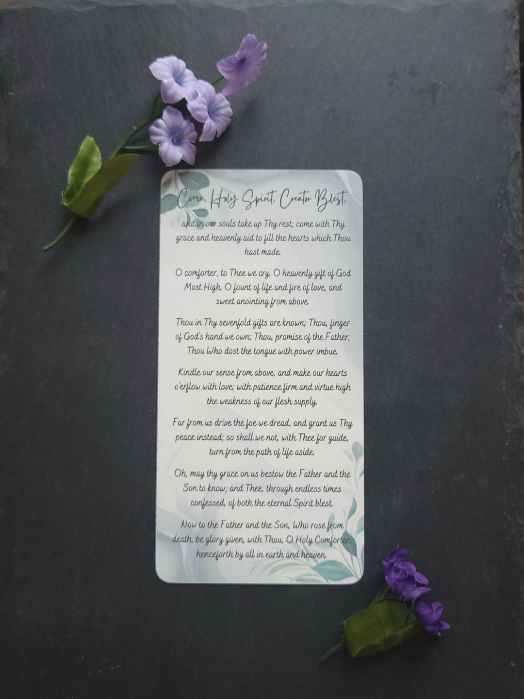 Veni Creator Spiritus Come Holy Spirit Creator Blest - Etsy