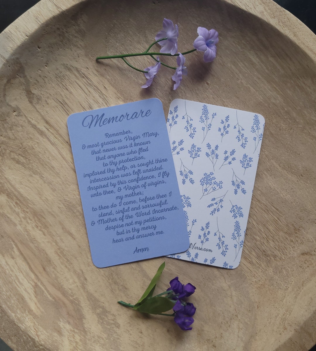 Memorare Blessed Mother Catholic Prayer Card Catholic Gift Catholic ...