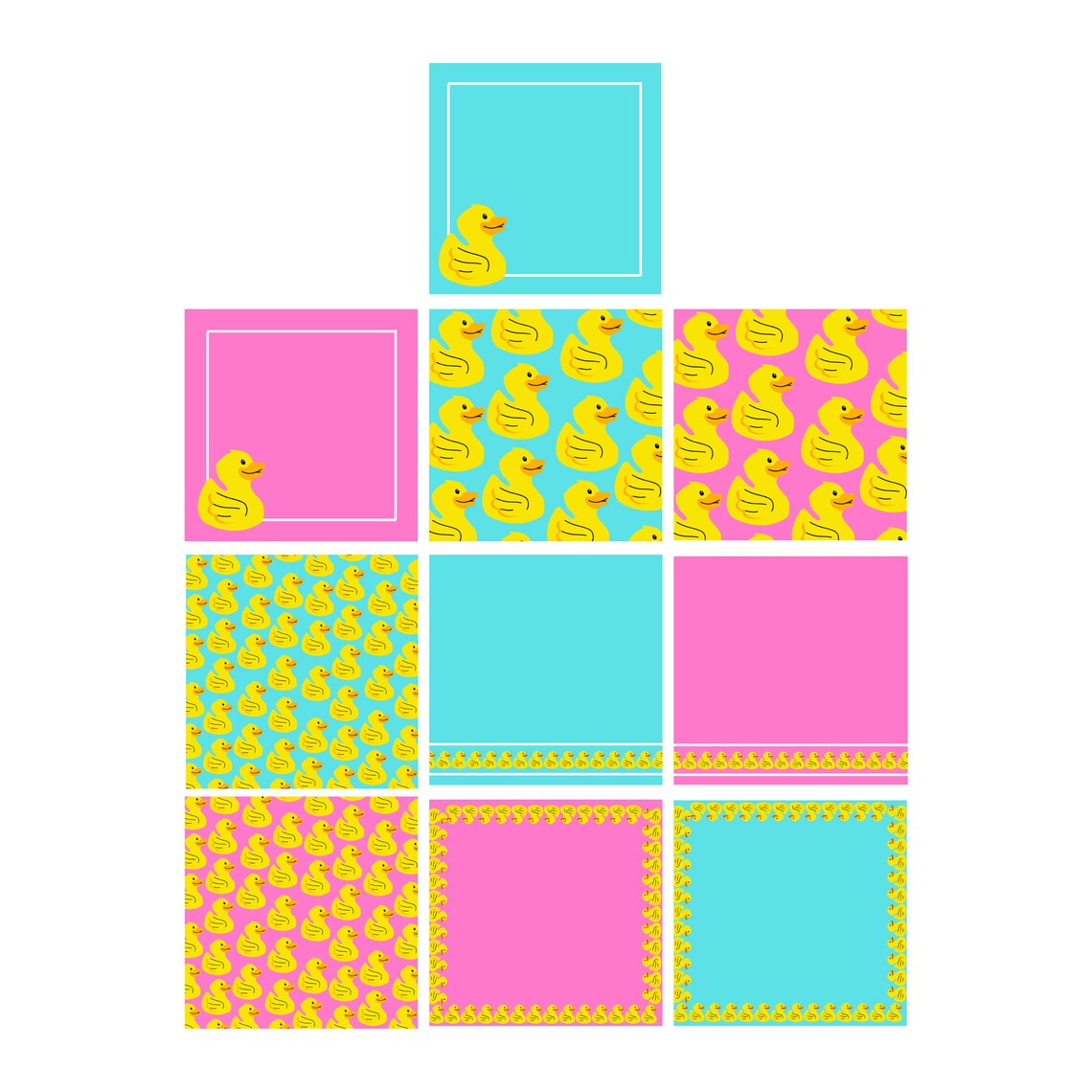 10 Rubber Ducky Digital Printable Paper Scrapbooking Papercraft - Etsy