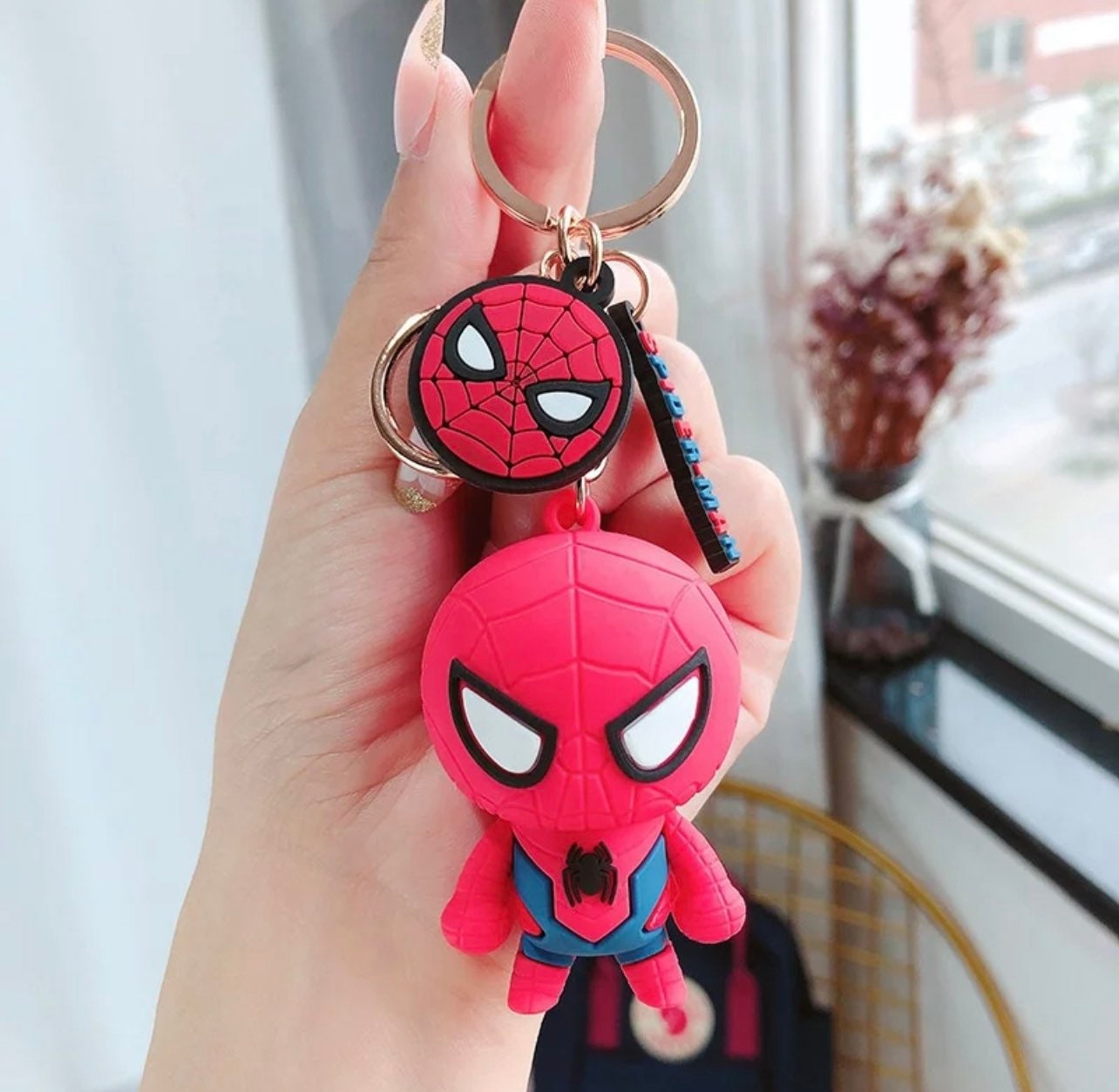 Marvel Character 3D Silicone Keychains, Lanyard, Superman Keychain ...
