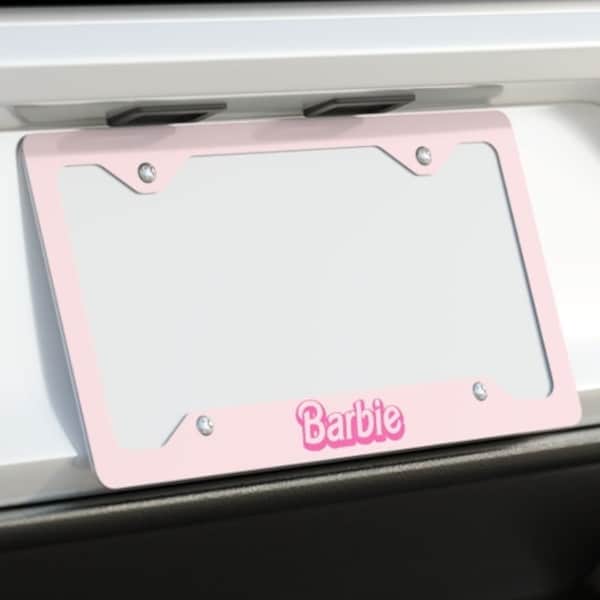 Barbie License Plate Frame - Etsy Israel
