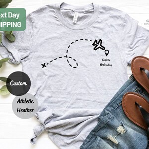 Custom Travel Shirt, Flight to Custom Destination Shirt, Flight Buddies ...