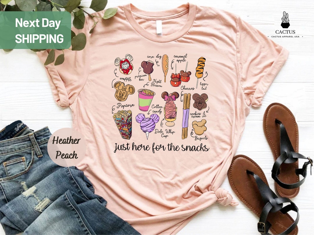 Disney Snacks Shirt, Disney Snack Goals Shirt, Disney Vacation Shirt ...