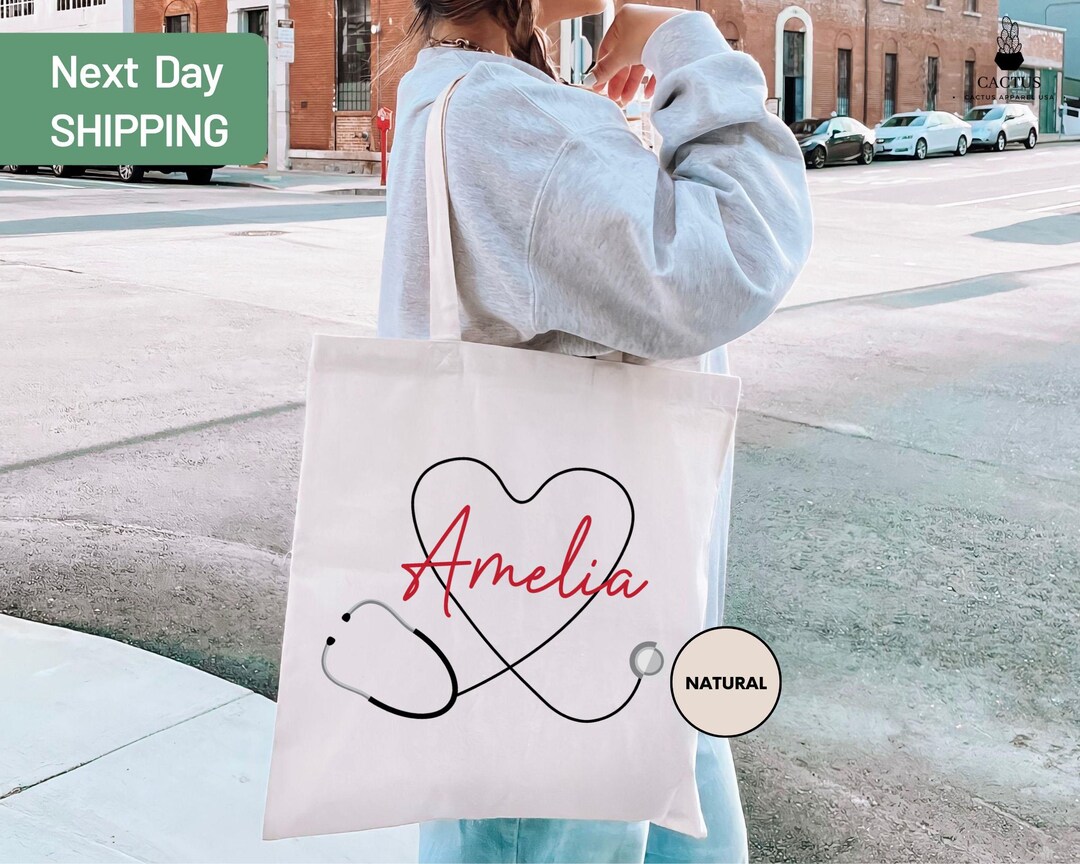 Personalized Nurse Tote Bag, Custom Medical Gift, Nurse Tote Bag ...
