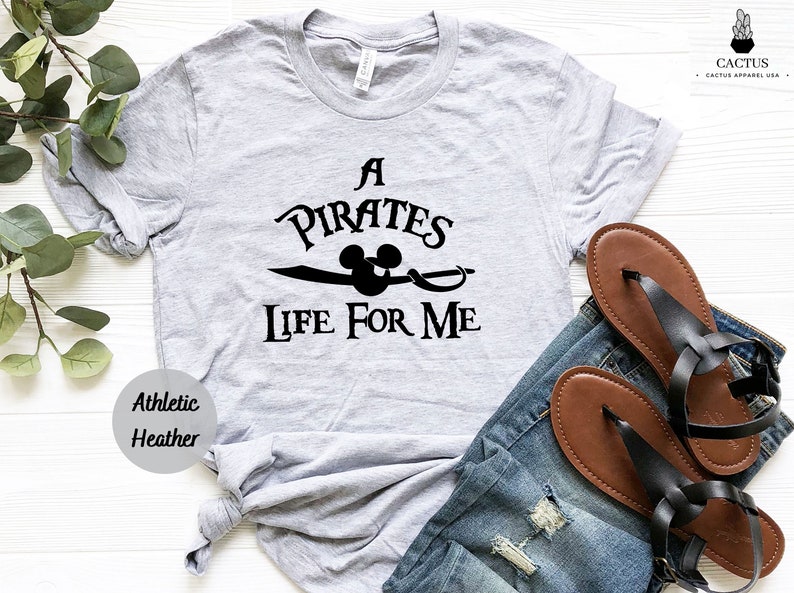 Mickey a Pirates Life for Me Shirt, Disney Pirates of Caribbean T-shirt ...