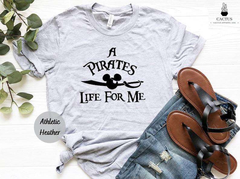Mickey a Pirates Life for Me Shirt, Disney Pirates of Caribbean T-shirt ...