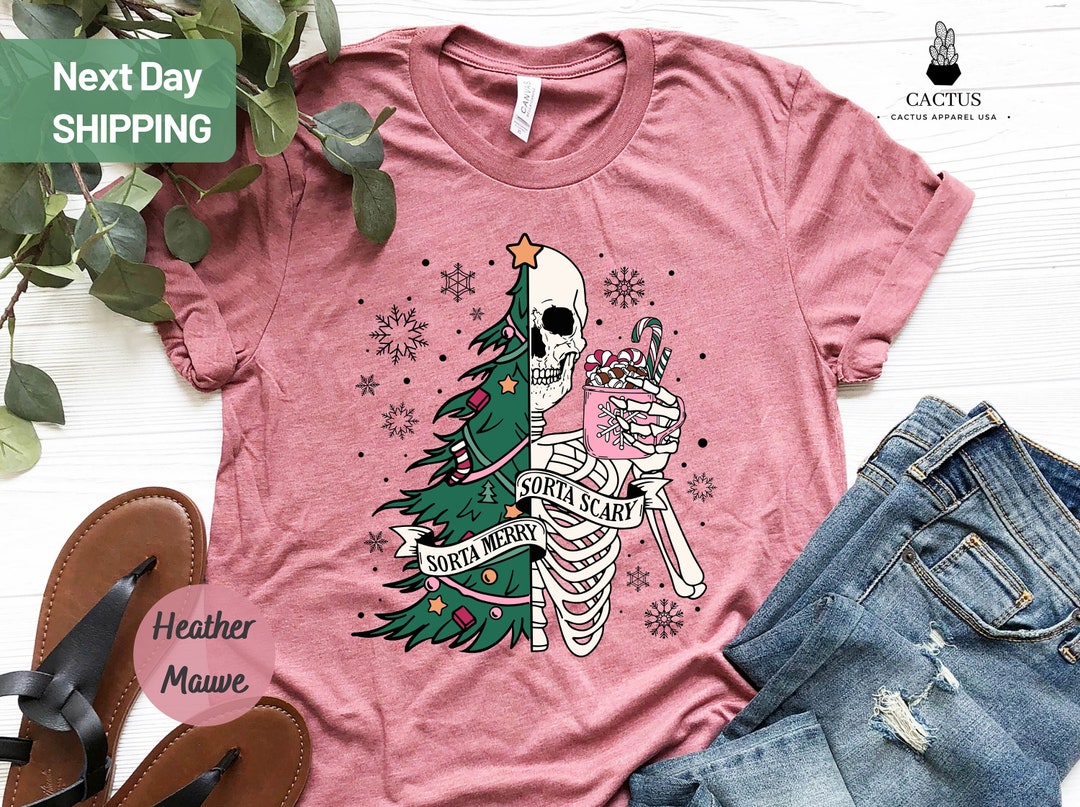 Sorta Merry Sorta Scary Shirt, Funny Christmas Shirt, Christmas ...