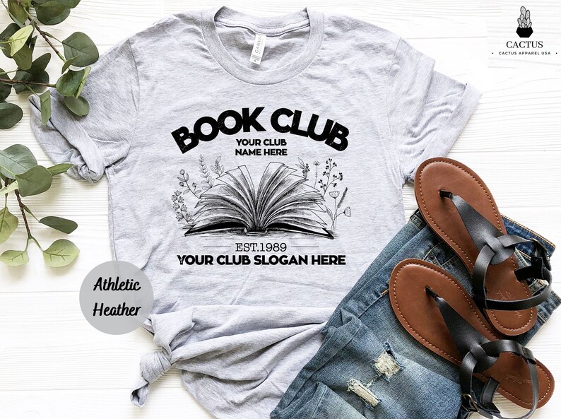 Personalized Book Club Shirt, Custom Book Shirt, Customized Book Club ...