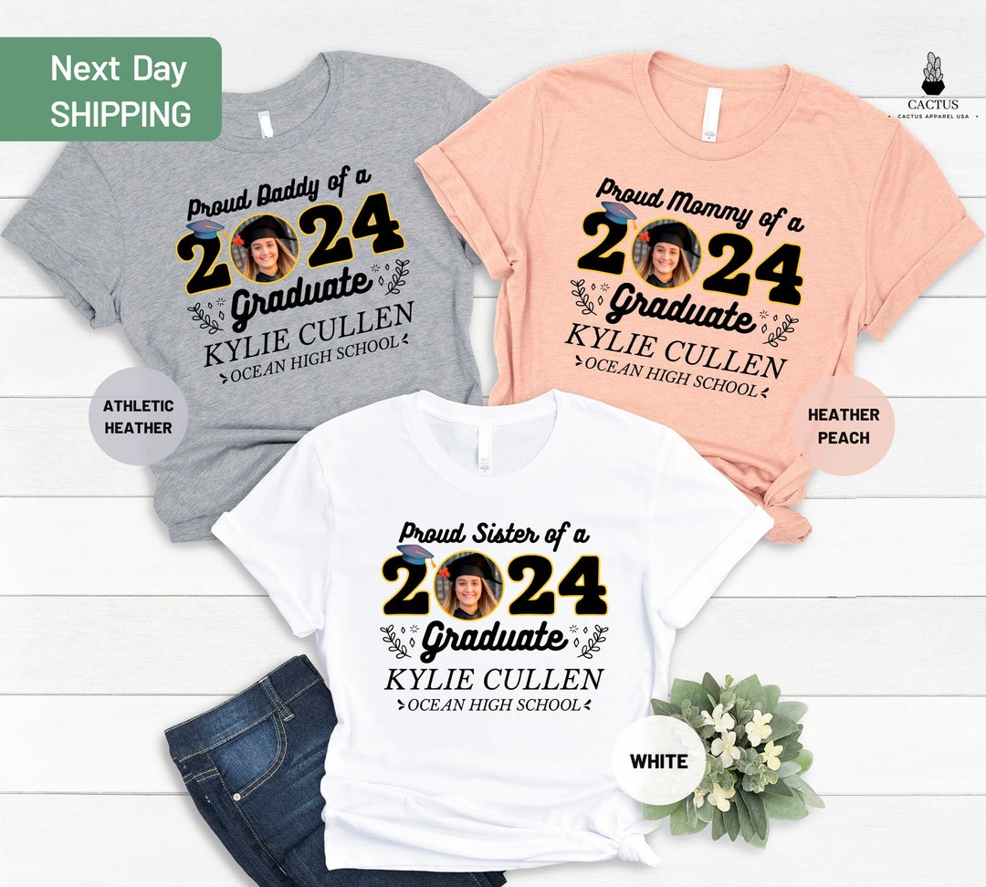 Personalized Graduation Shirt, Add the Photo Graduation Shirt, Proud ...