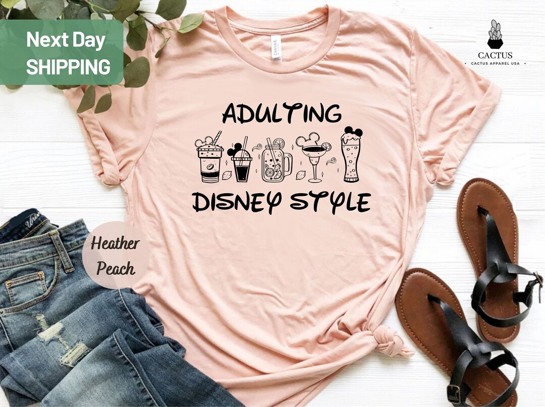 Adulting Disney Style Shirt, Disney Done Adulting Tee, Disney Trip ...