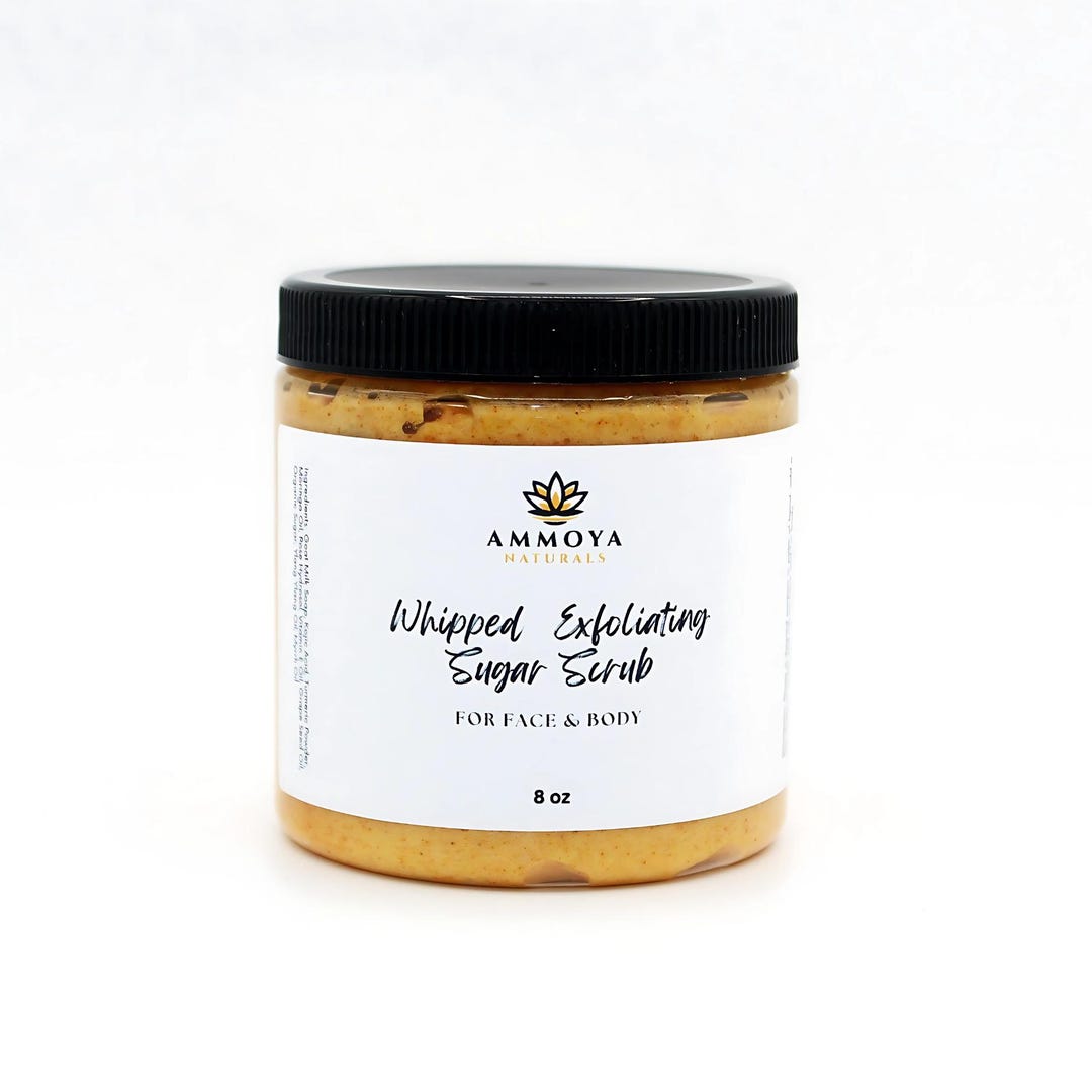 Turmeric Sugar Scrub: Whipped Face and Body Exfoliator - Etsy