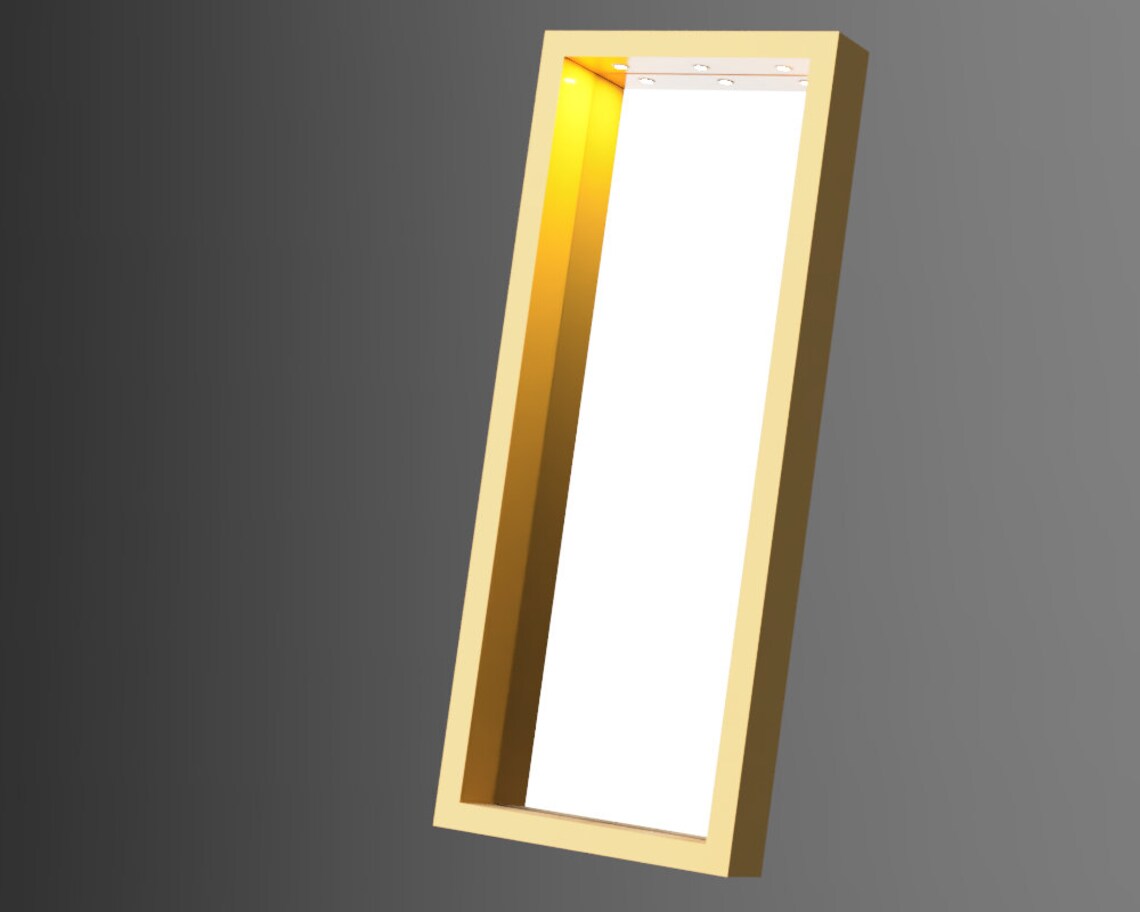 Full Length Mirror With Lights. Fusion 360. Formats Included: SVG Step ...