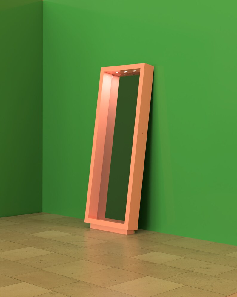 Full Length Mirror With Lights. Fusion 360. Formats Included: SVG Step ...