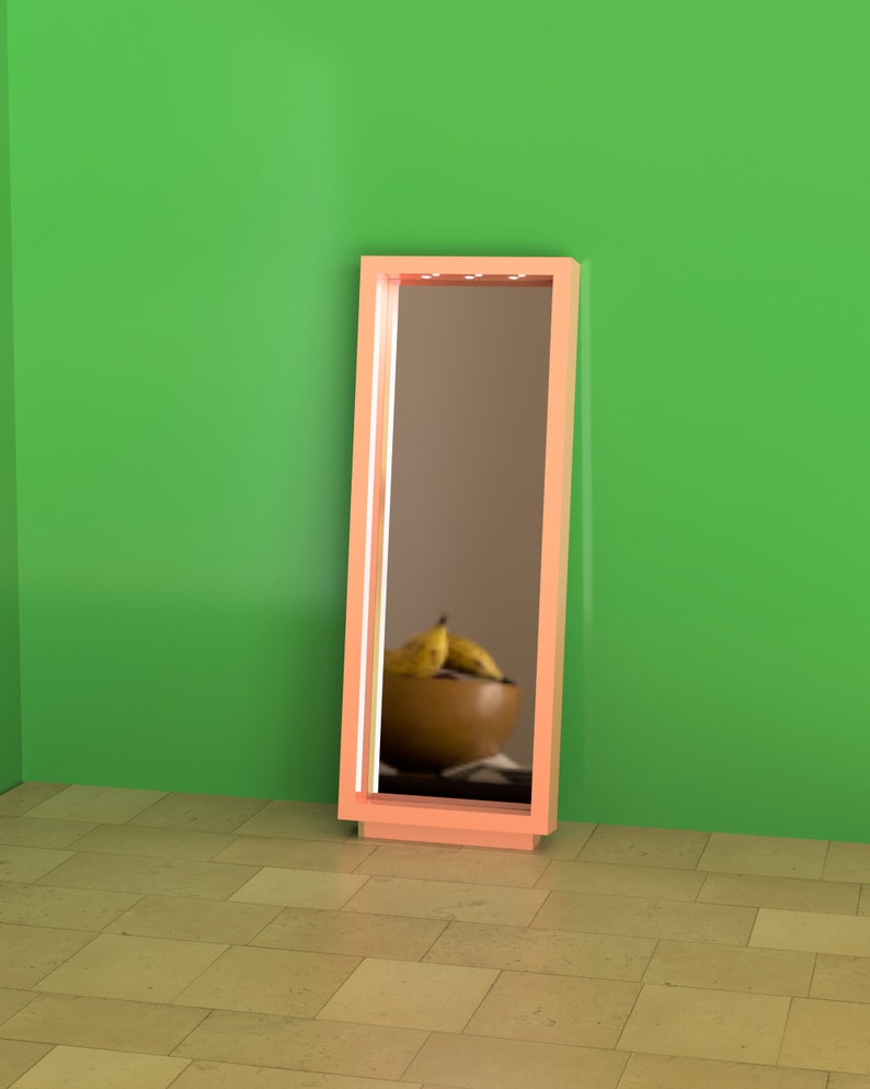 Full Length Mirror With Lights. Fusion 360. Formats Included: SVG Step ...