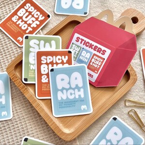 Mcdonald’s Sticker Set - Sweet and Sour, Ranch, and Buffalo Hot Sauce ...