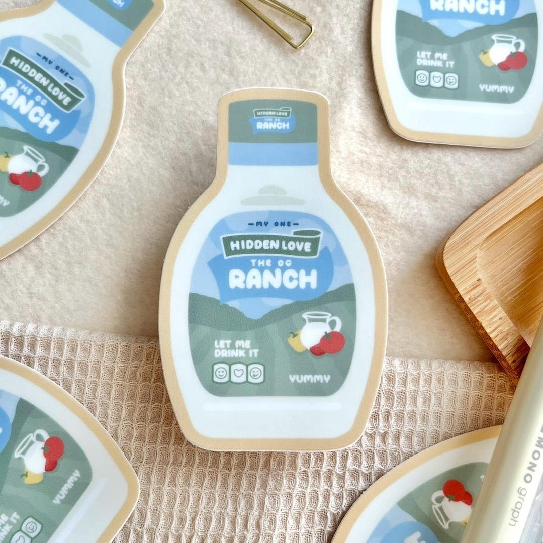 Hidden Valley Ranch Inspired - Hidden Love for Ranch Vinyl Sticker ...