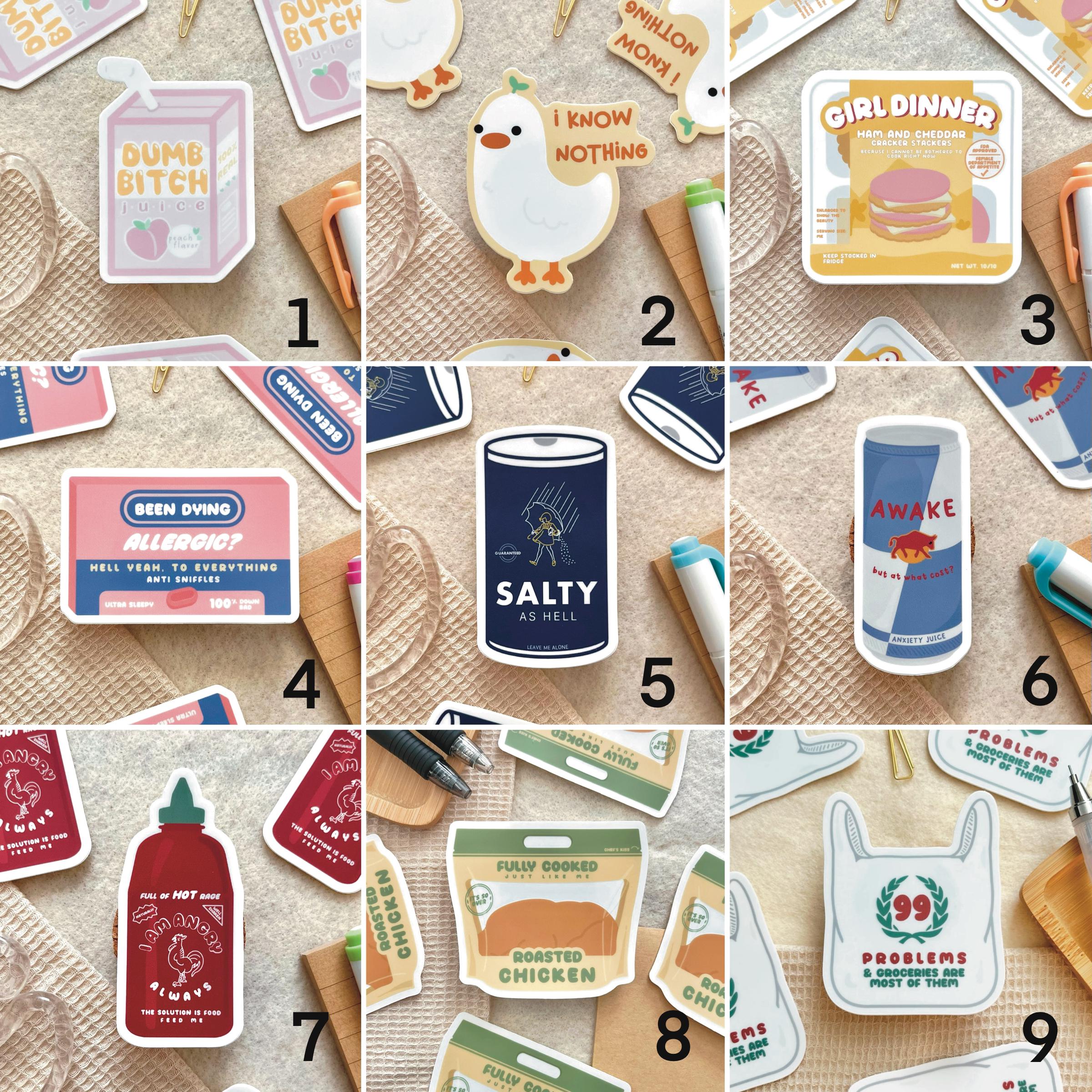 Sticker Pack Build-your-own Lunch Bag - Choose 5 Stickers to Add to ...