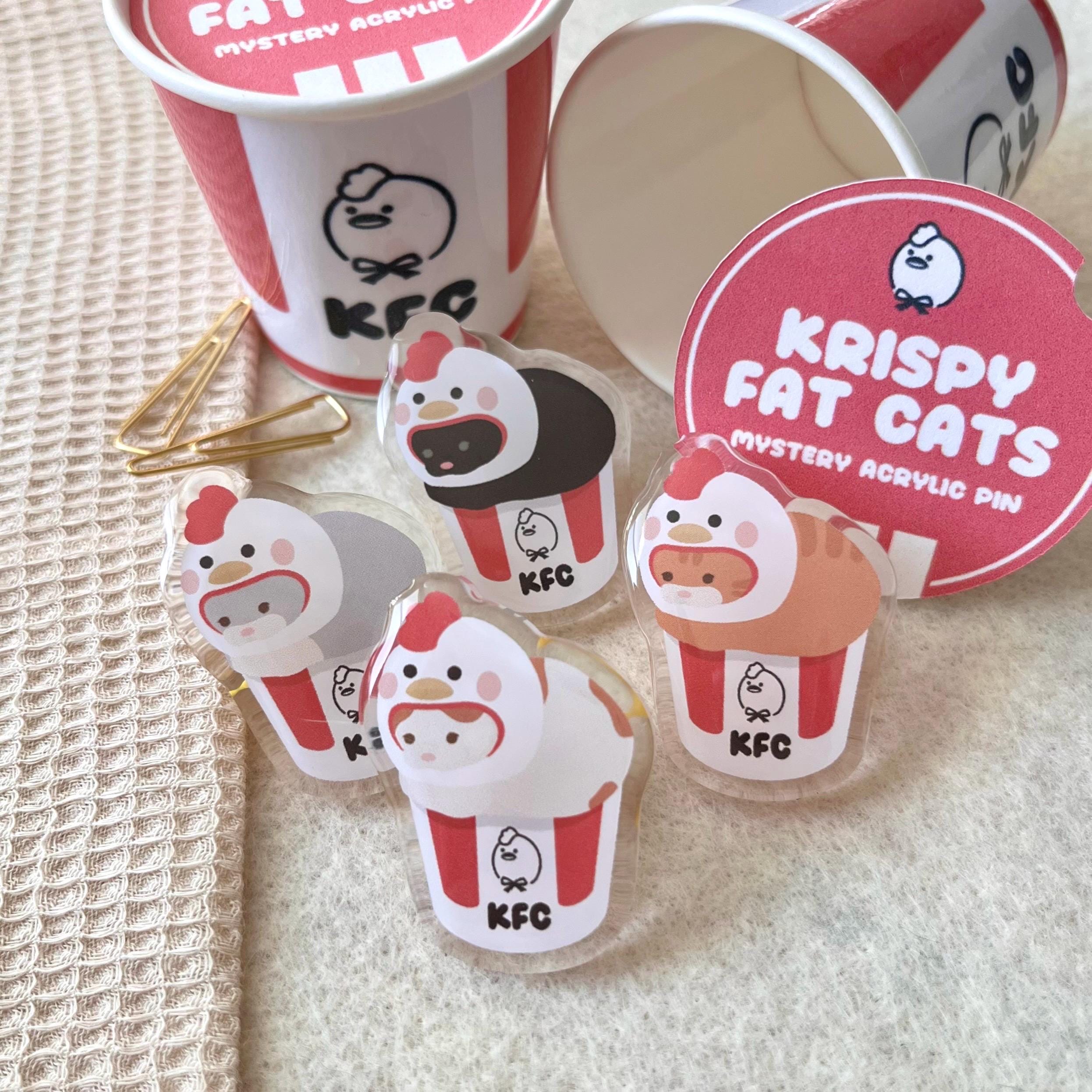 KFC Krispy Fat Cats - Acrylic Pin, Surpise Box! - Etsy