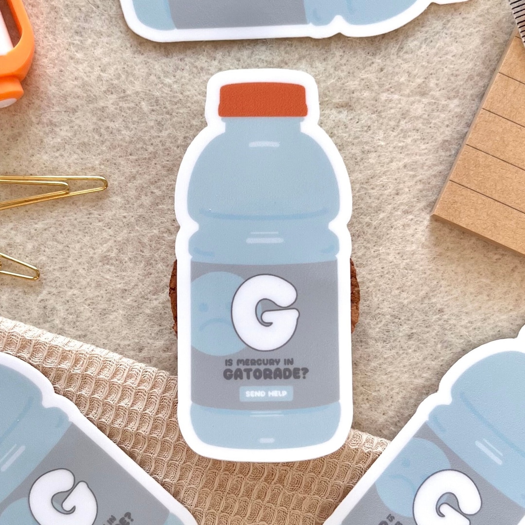 Gatorade Vinyl Sticker - is Mercury in Gatorade? Astrology, Zodiac ...
