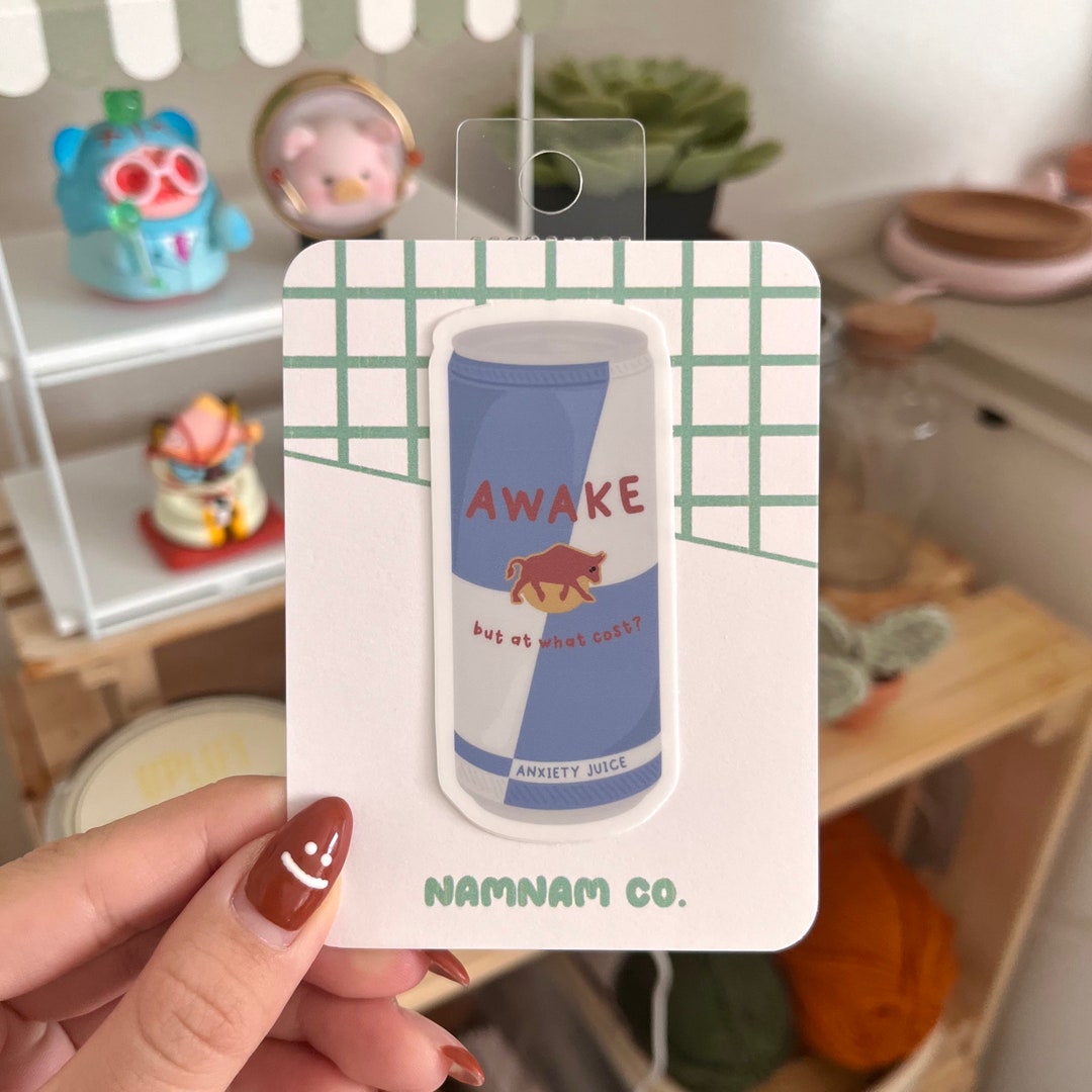Red Bull Inspired awake but at What Cost Vinyl Sticker - Etsy
