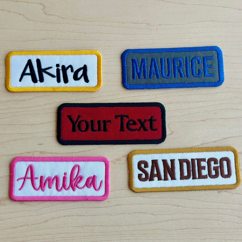 Custom Velcro Name Tag - Etsy