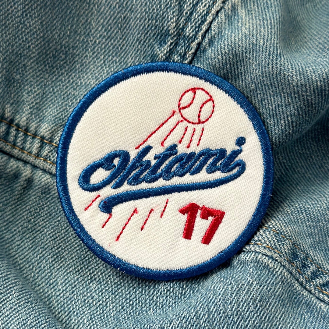Ohtani 17 Dodgers Patches Shohei Ohtani Dodgers Baseball Team Iron on Embroidery Patches Dodgers ...