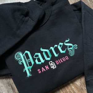 Padres San Diego Baseball Embroidered Crewneck Hoodie Padres Baseball ...