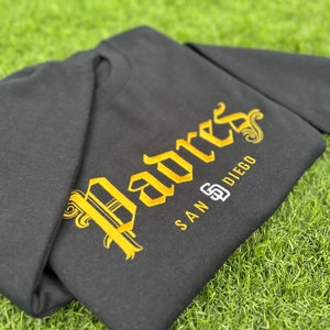 Padres San Diego Baseball Embroidered Crewneck Hoodie Padres Baseball ...