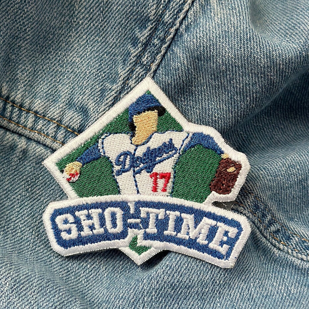 Shohei Ohtani Sho-time Dodgers Patches Shohei Ohtani Dodgers Baseball Team Iron on Embroidery ...