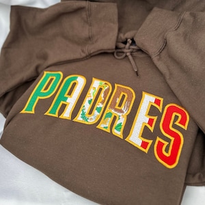 Padres Mexico Flag Baseball Embroidered Crewneck Hoodie | San Diego ...
