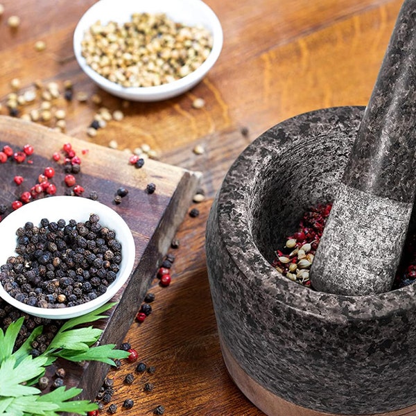 Mortar and Pestle Granite - Etsy