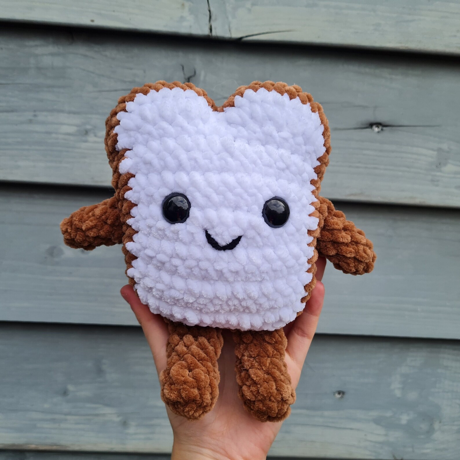 Toast Crocheted Toast Amigurumi Toast Plushie Toast Crochet Amigurumi ...