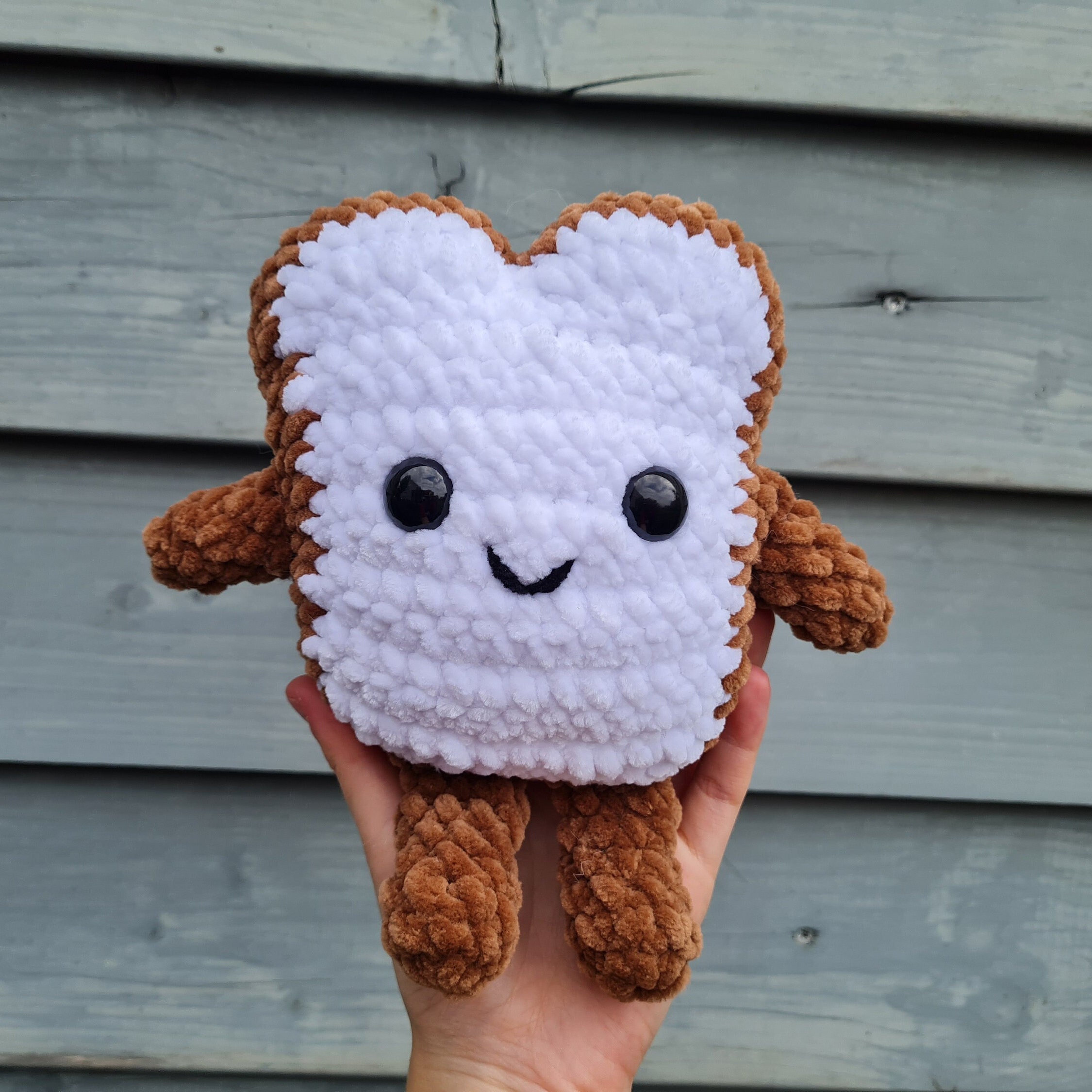 Toast Crocheted Toast Amigurumi Toast Plushie Toast Crochet Amigurumi ...