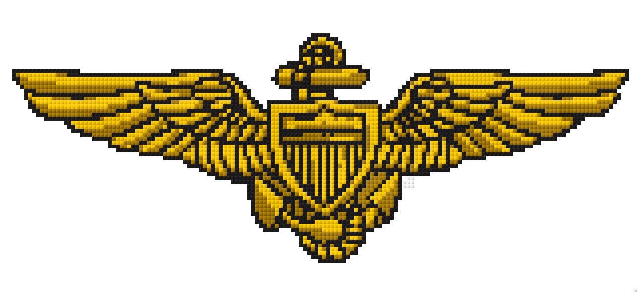 Naval Aviator Wings | Needlepoint Pattern PDF - Etsy