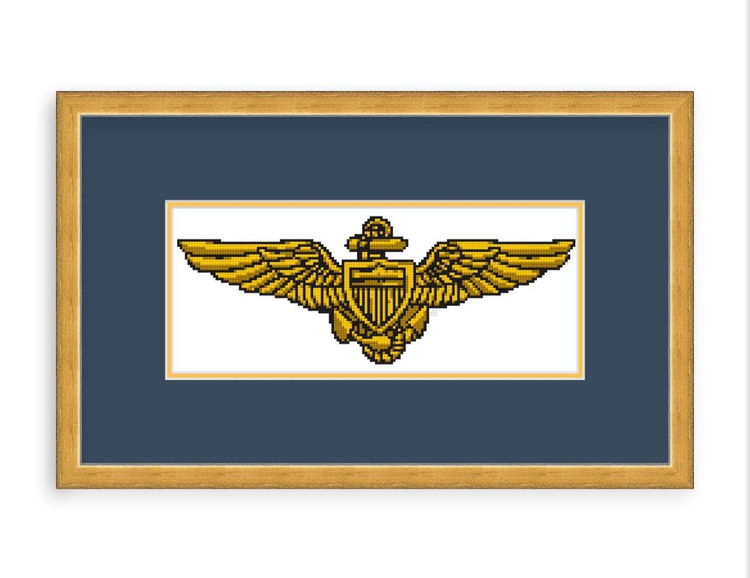 Naval Aviator Wings | Needlepoint Pattern PDF - Etsy