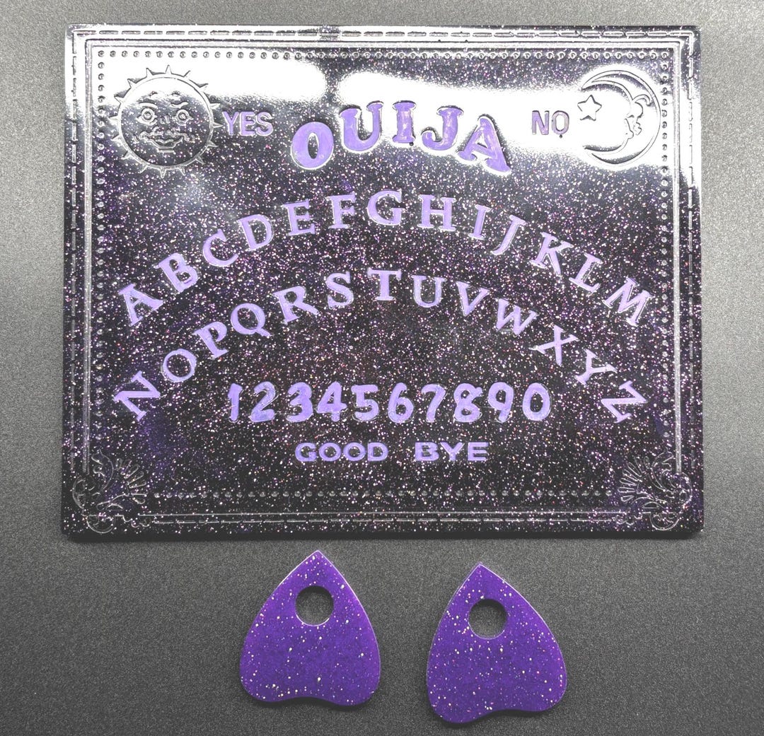 Ouija Board With Two Pointers, Purple, Small - Etsy