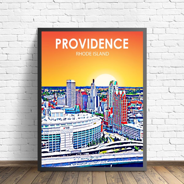 Providence Ri Skyline - Etsy