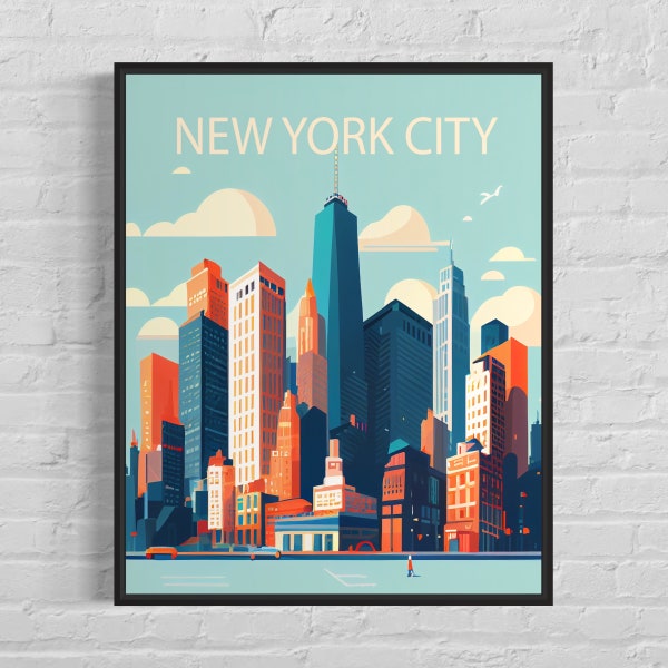 New York City Poster - Etsy