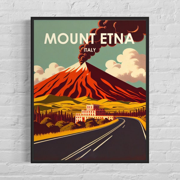 Mount Etna Art - Etsy